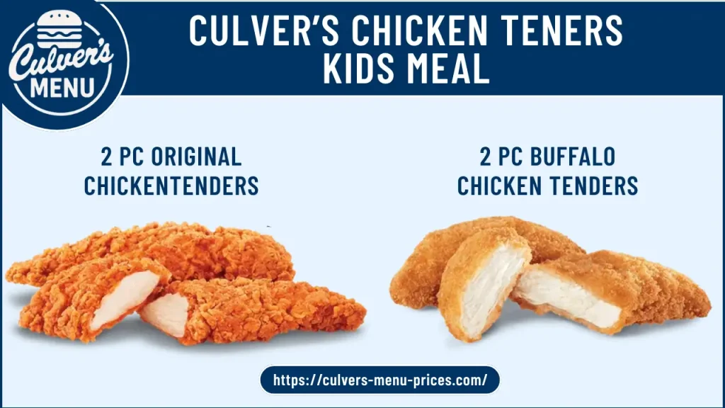 Culver’s Kids Menu with Prices 2025 (August)